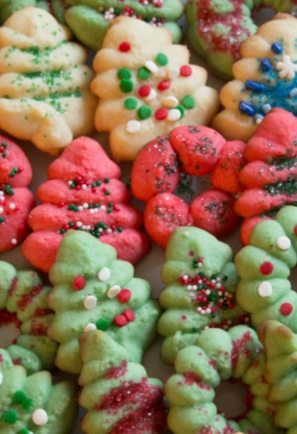 Classic Holiday Spritz Cookies - Everyday Eileen