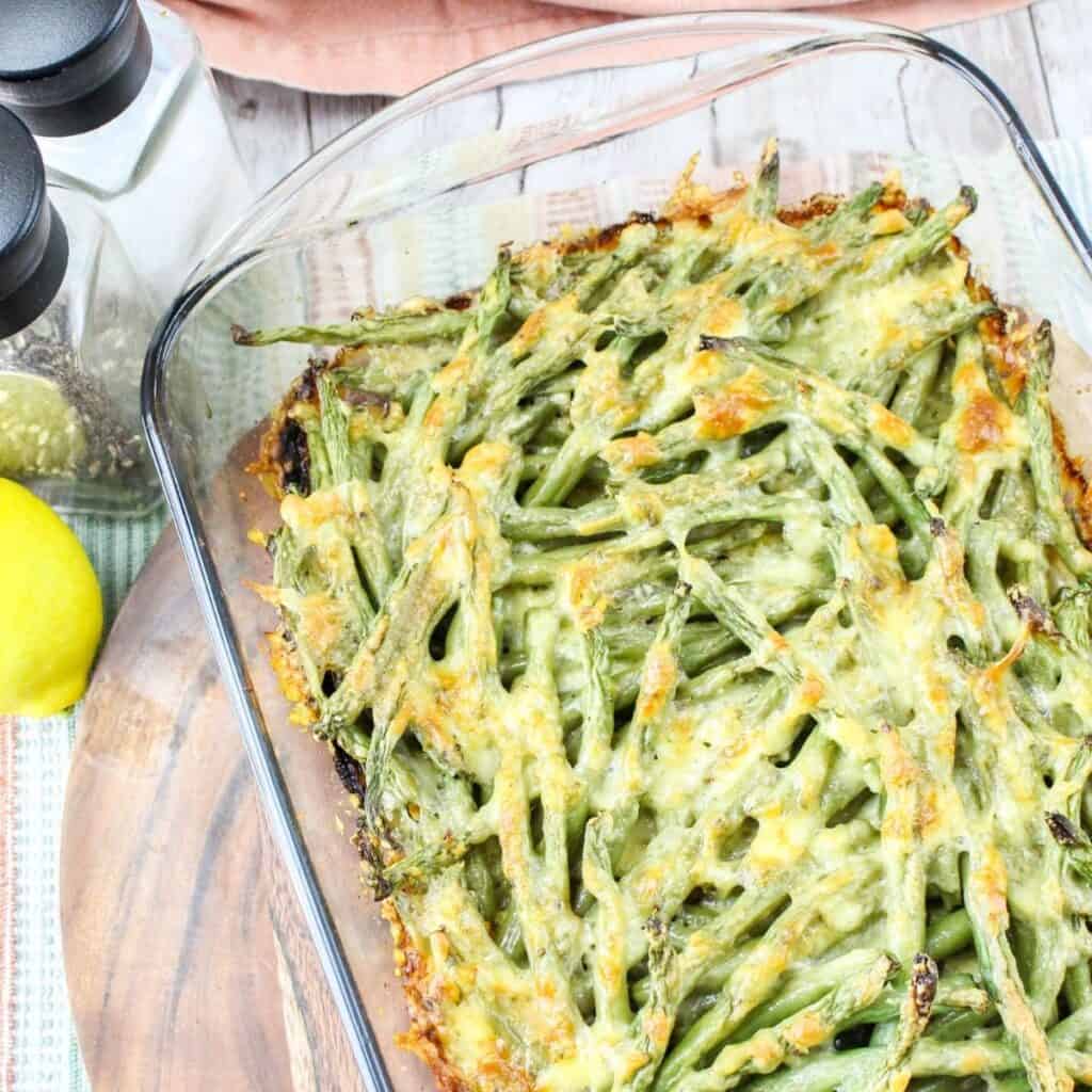 Cheesy Green Beans - Everyday Eileen