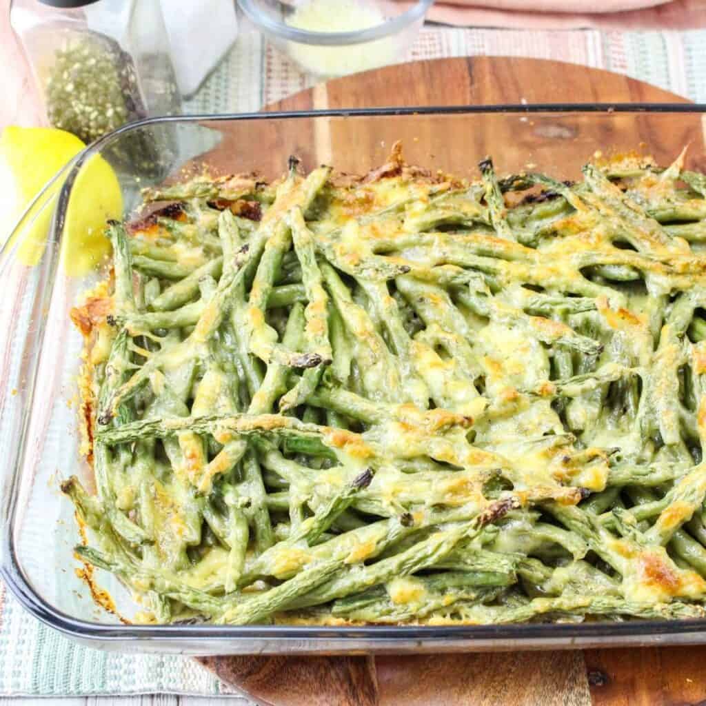 Cheesy Green Beans - Everyday Eileen
