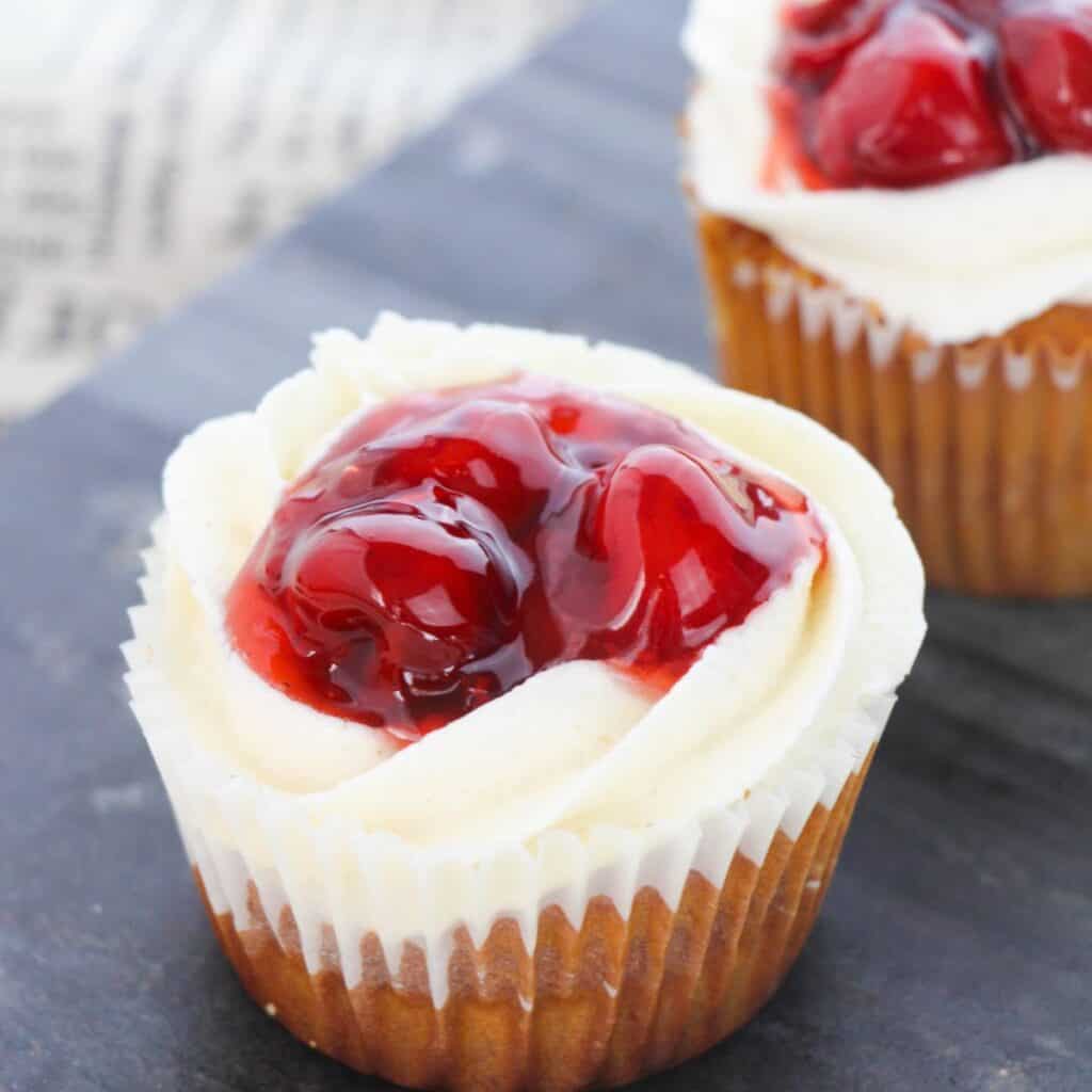 Cherry Pie Cupcake Recipe - Everyday Eileen