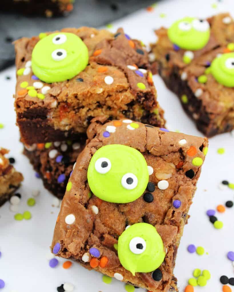 Halloween Monster Brownies - Everyday Eileen