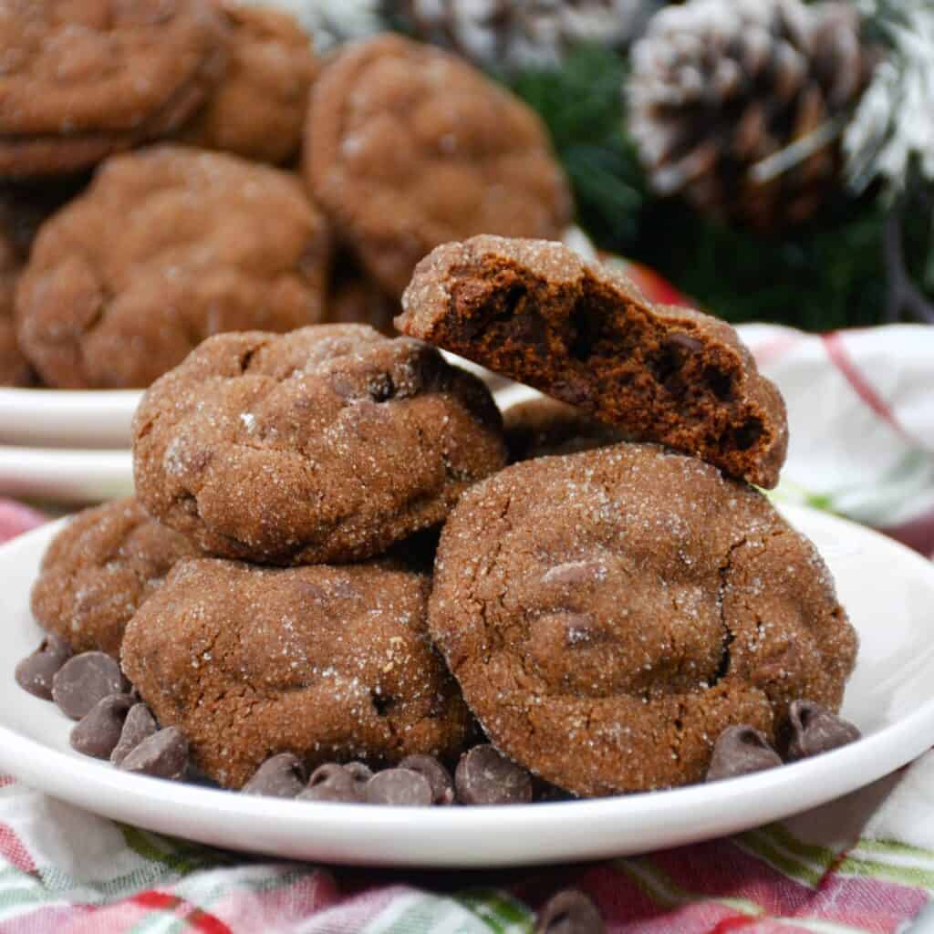 Chocolate Gingerbread Cookies - Everyday Eileen