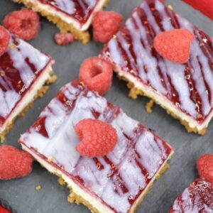 Raspberry White Chocolate Bars - Everyday Eileen