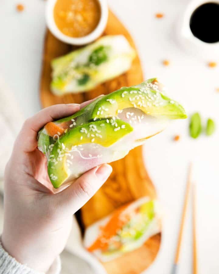 Avocado Spring Rolls Recipe - Everyday Eileen