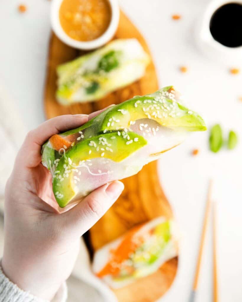 Avocado Spring Rolls Recipe - Everyday Eileen