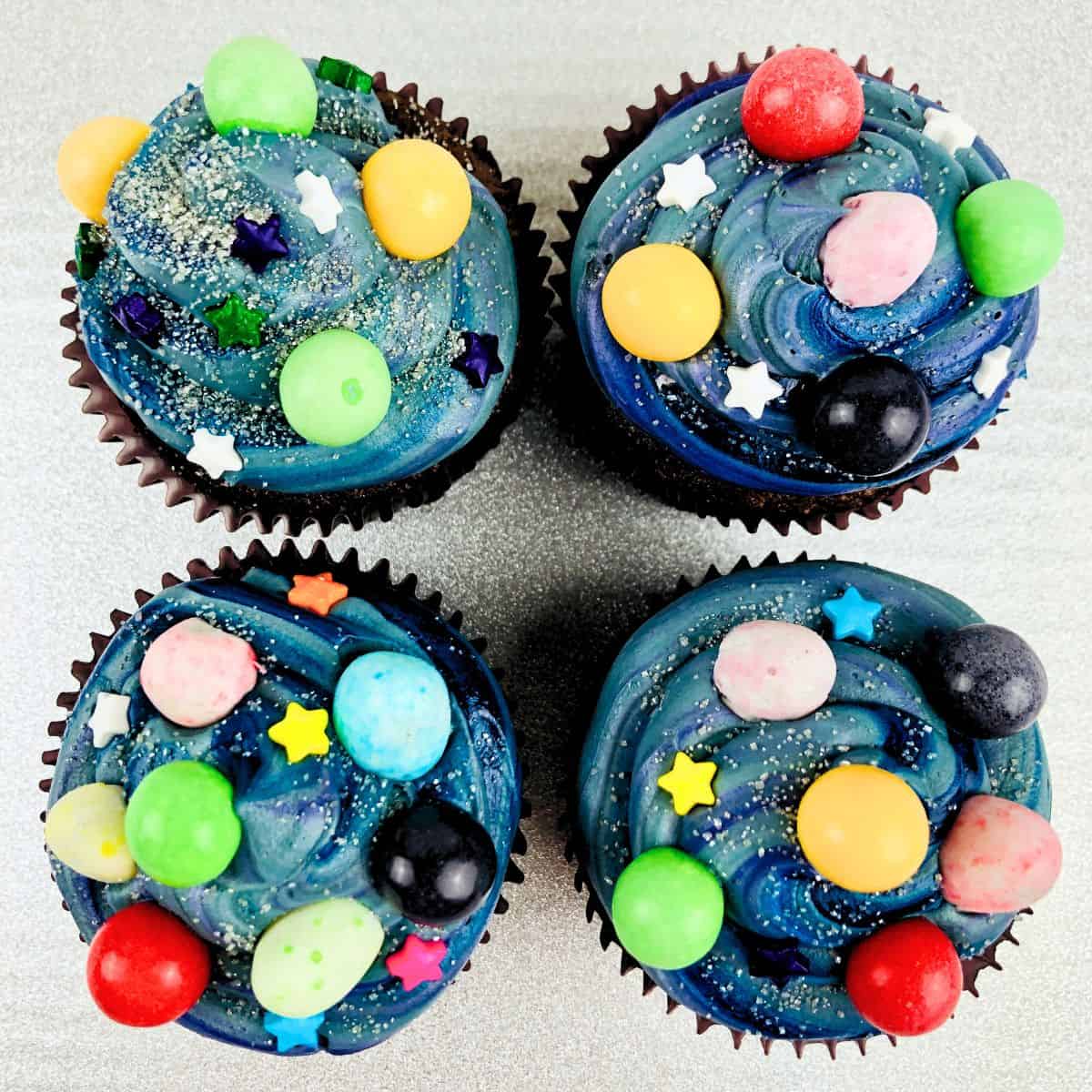 Galaxy Cupcakes Recipe - Everyday Eileen