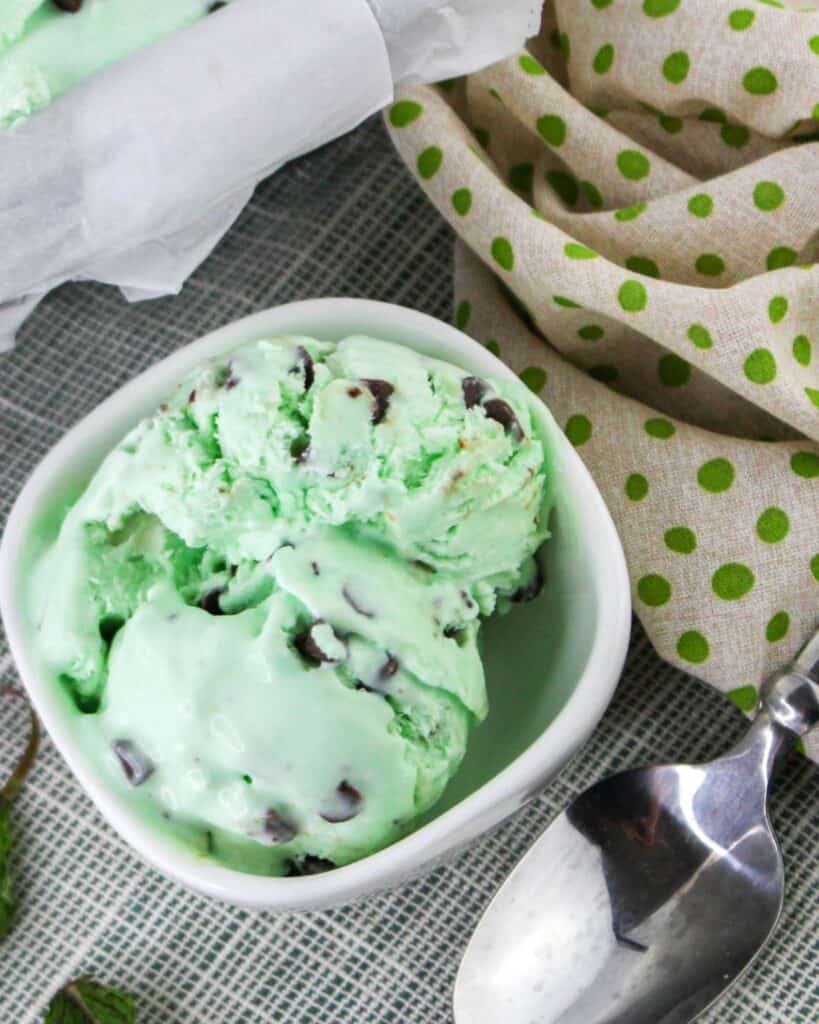 Homemade Grasshopper Ice Cream - Everyday Eileen
