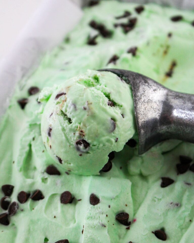 Homemade Grasshopper Ice Cream - Everyday Eileen