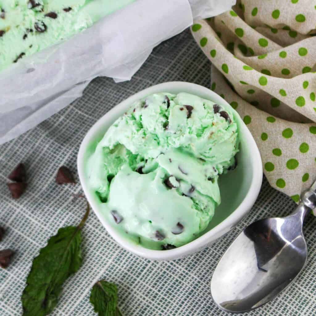 Homemade Grasshopper Ice Cream - Everyday Eileen