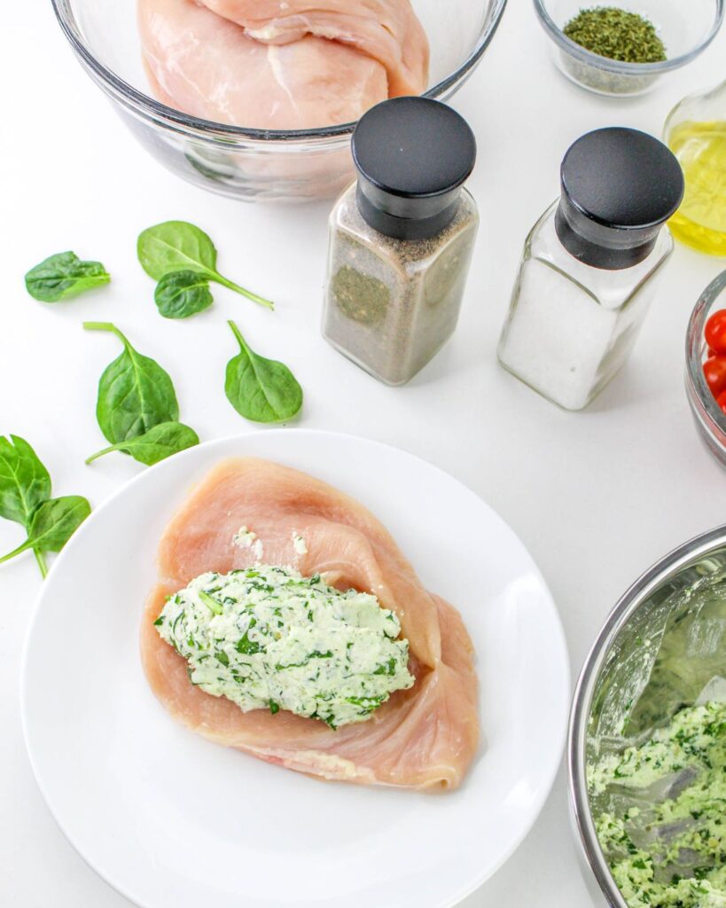 Ricotta Spinach Stuffed Chicken - Everyday Eileen