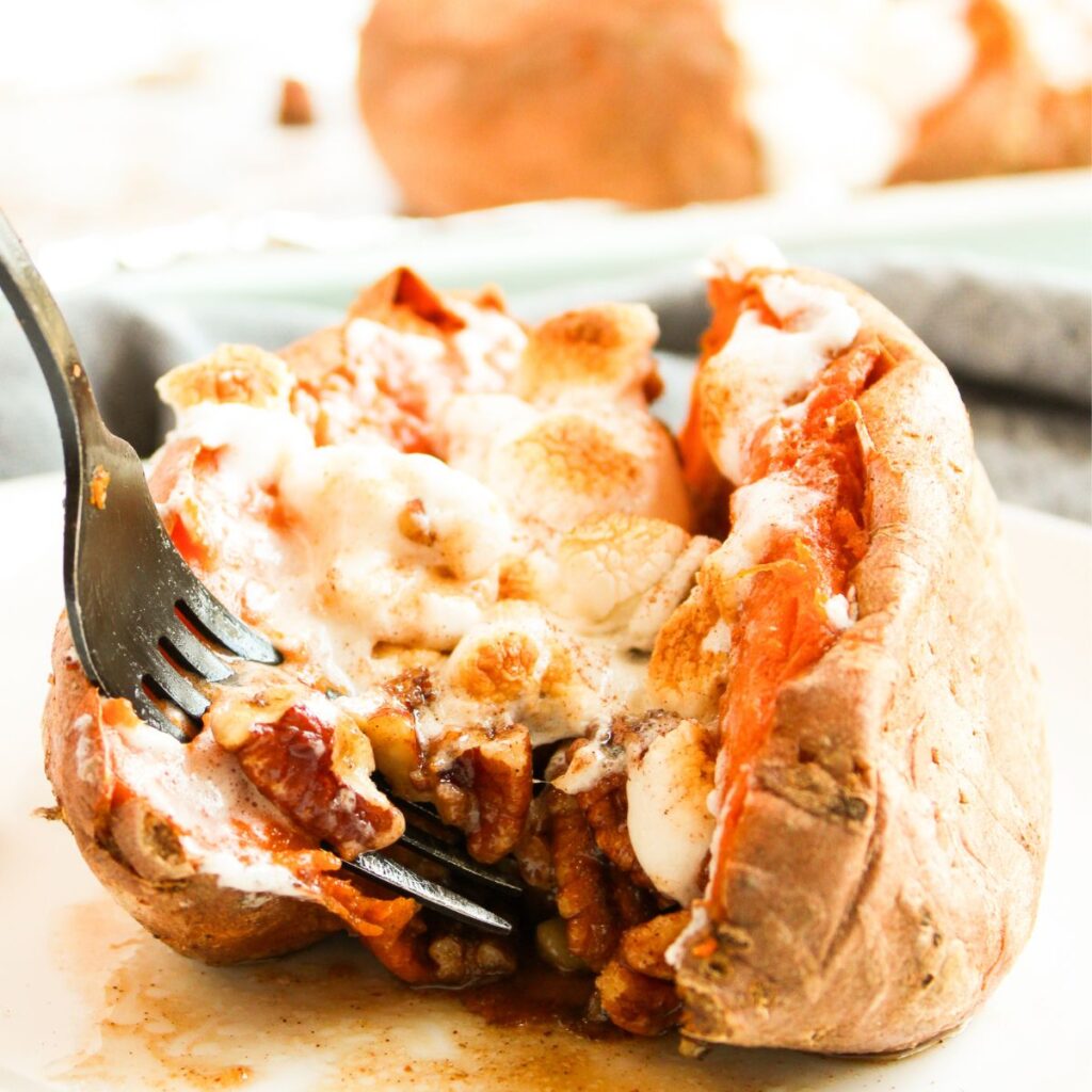 Twice Baked Stuffed Sweet Potato - Everyday Eileen