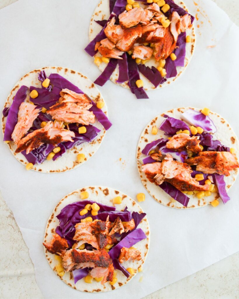 Blackened Salmon Tacos - Everyday Eileen