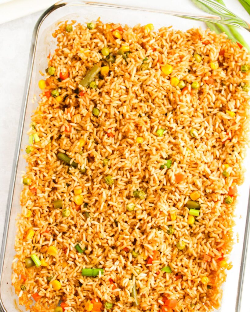 Oven Baked Fried Rice - Everyday Eileen