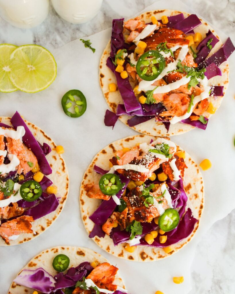 Blackened Salmon Tacos - Everyday Eileen