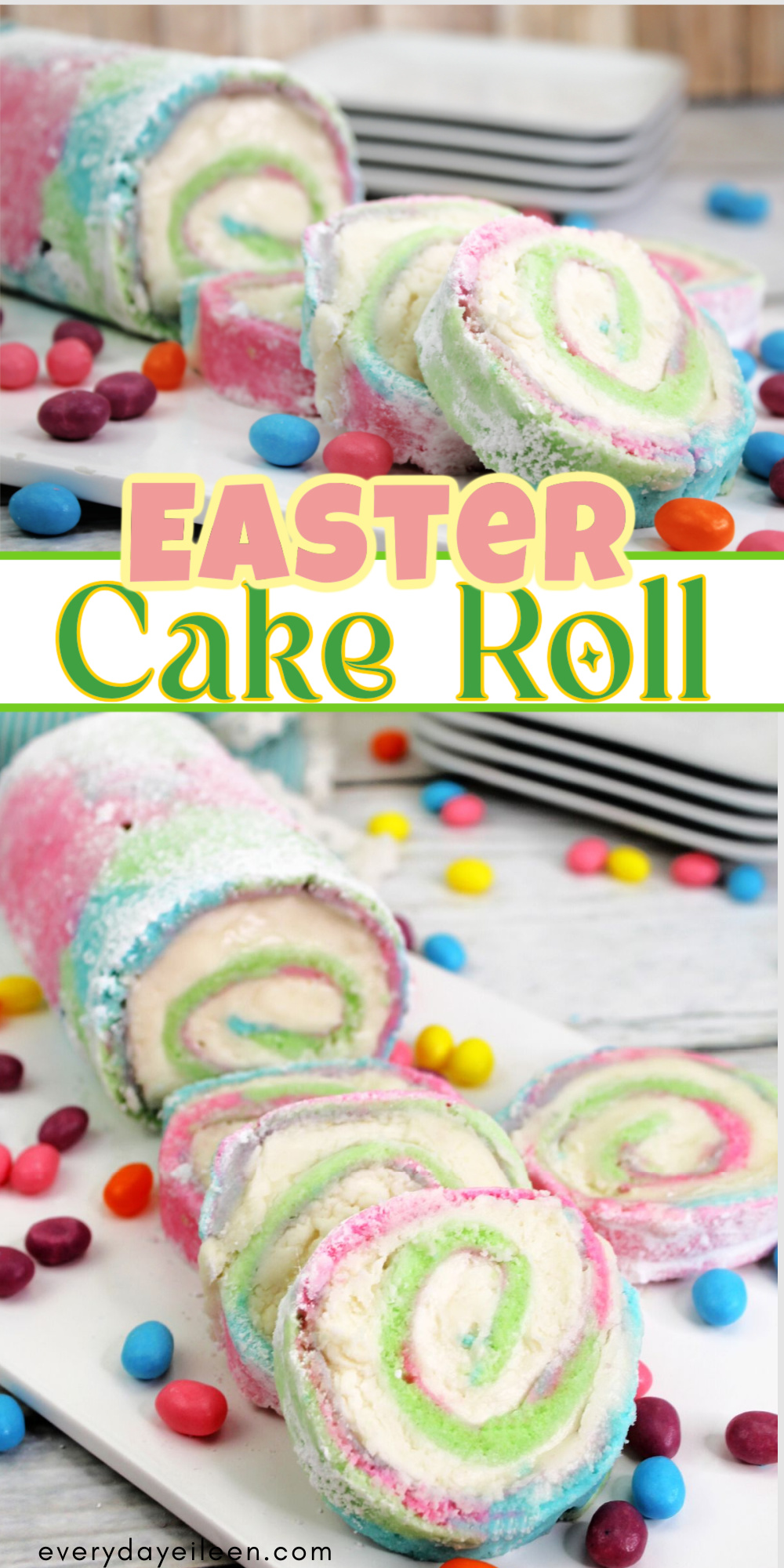 Easter Cake Roll Recipe - Everyday Eileen