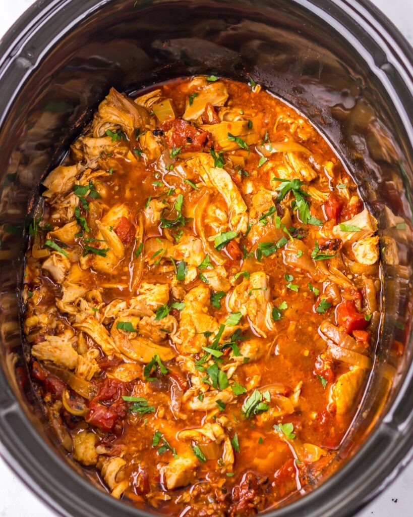 Slow Cooker Chicken Birria Tacos - Everyday Eileen