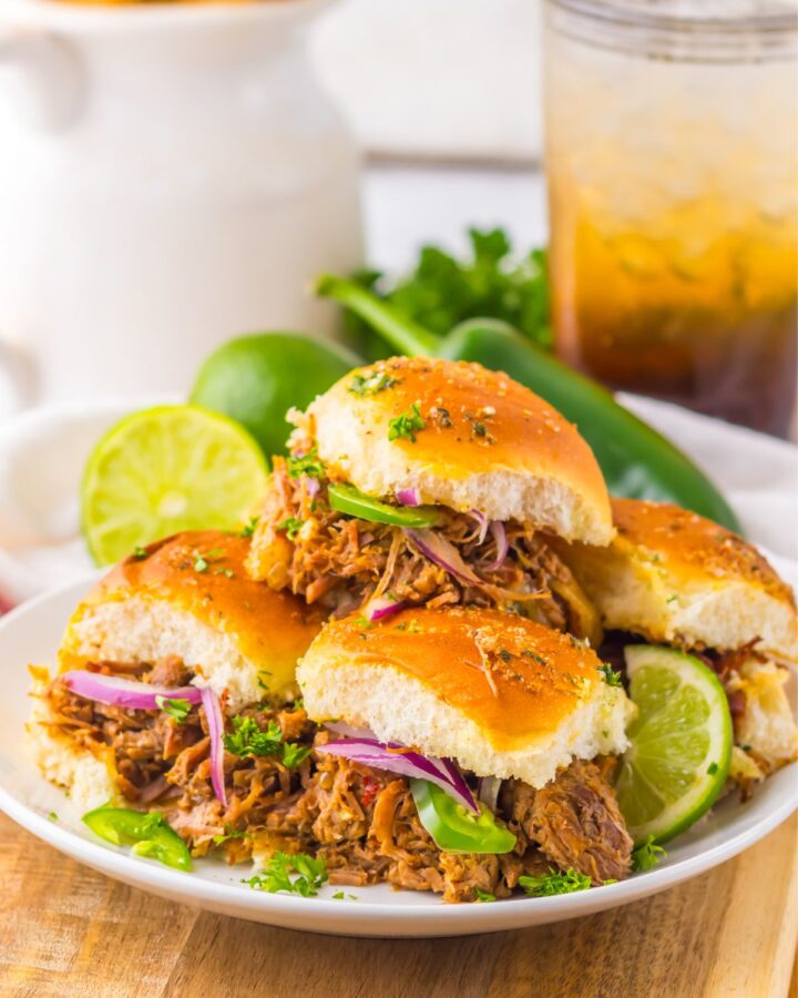 Slow Cooker Birria Sliders - Everyday Eileen