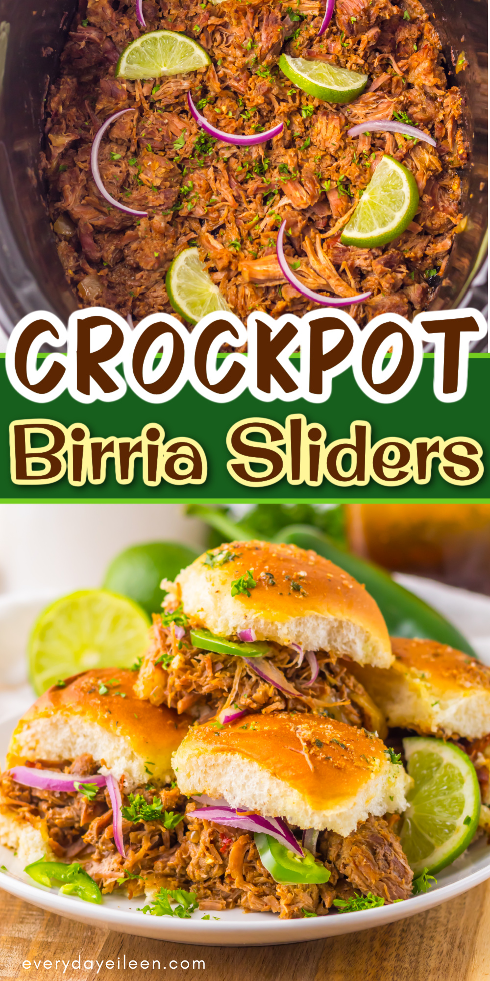 Slow Cooker Birria Sliders - Everyday Eileen