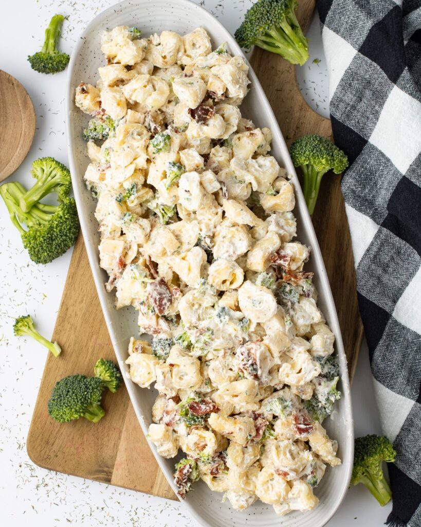 Bacon Ranch Tortellini Salad - Everyday Eileen