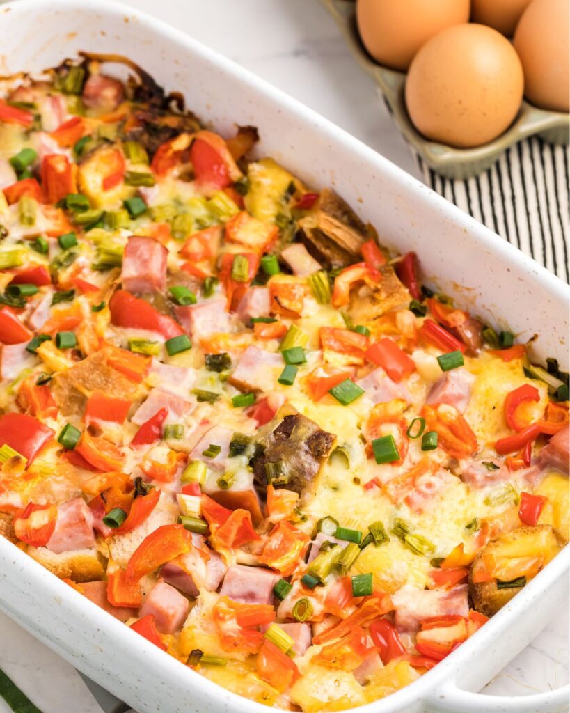 Ham Egg Breakfast Casserole - Everyday Eileen