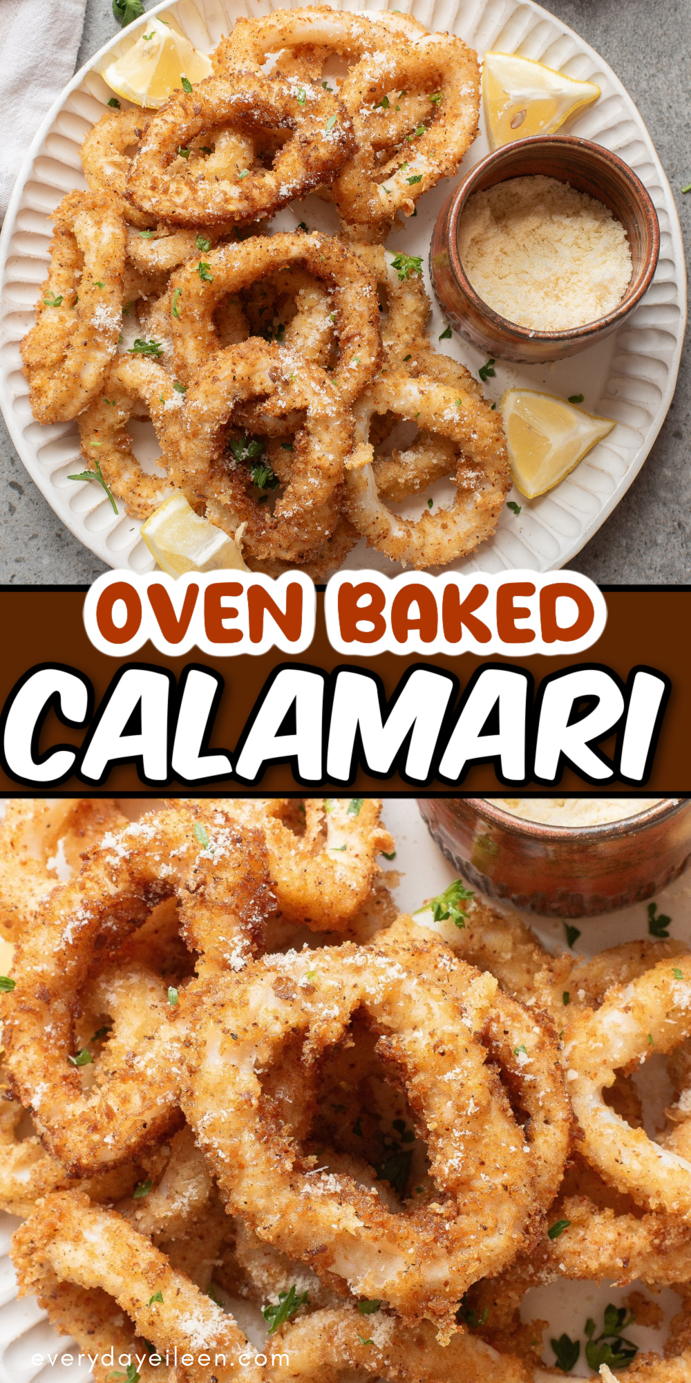 Oven Baked Breaded Calamari Rings - Everyday Eileen