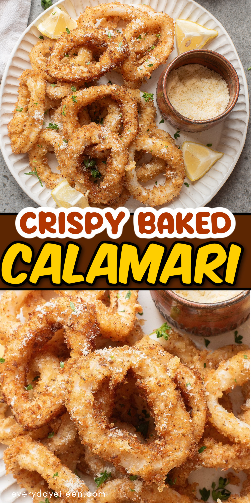 Oven Baked Breaded Calamari Rings - Everyday Eileen