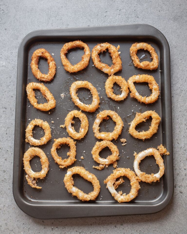 Oven Baked Breaded Calamari Rings - Everyday Eileen